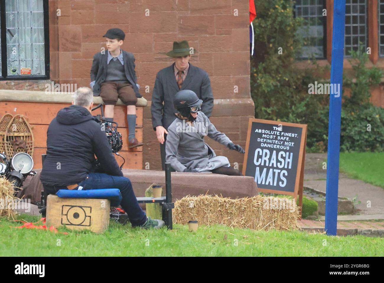 Comedian Jimmy Carr debut film Fackham Hall filming in Thornton Hough ...