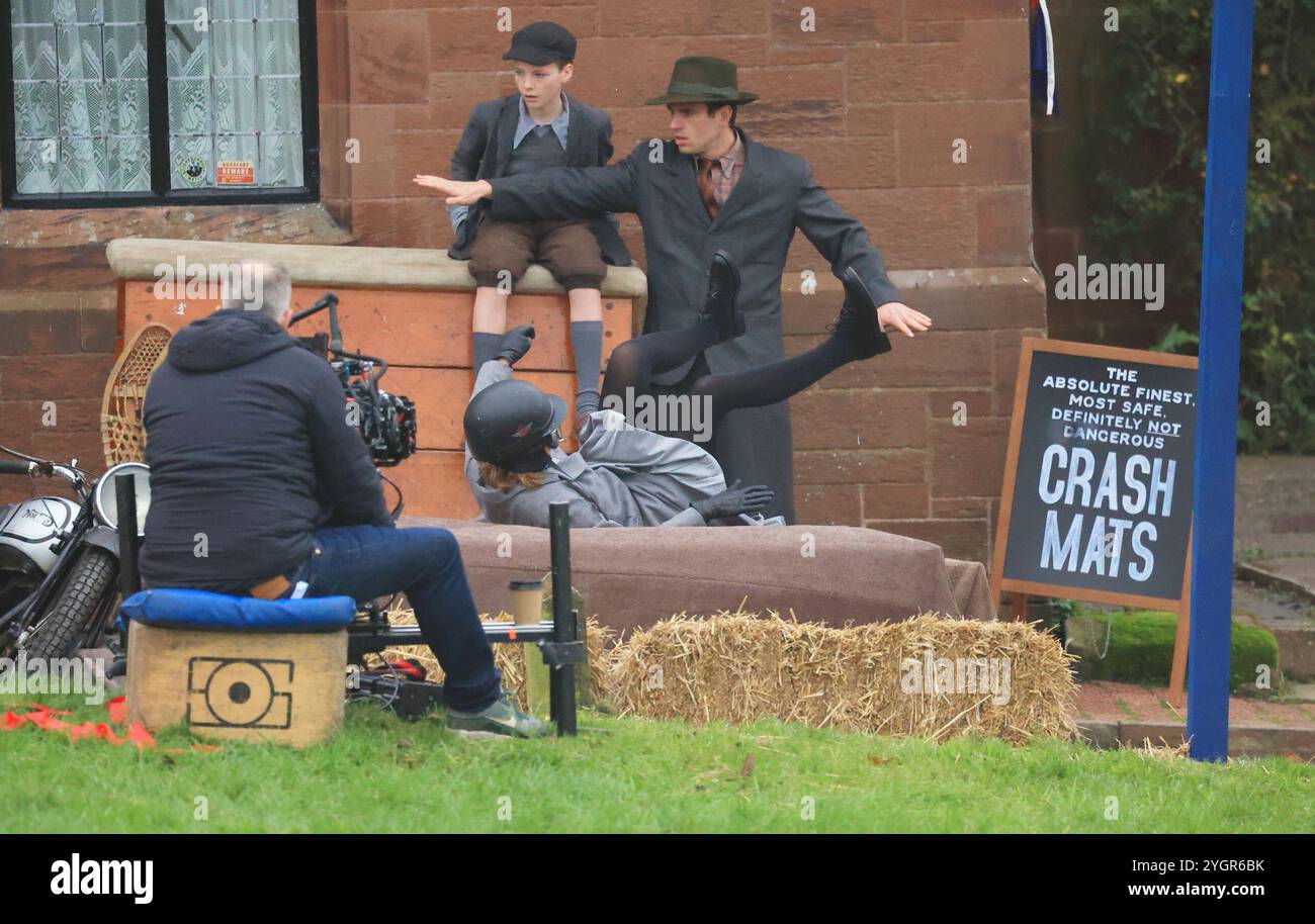 Comedian Jimmy Carr debut film Fackham Hall filming in Thornton Hough ...