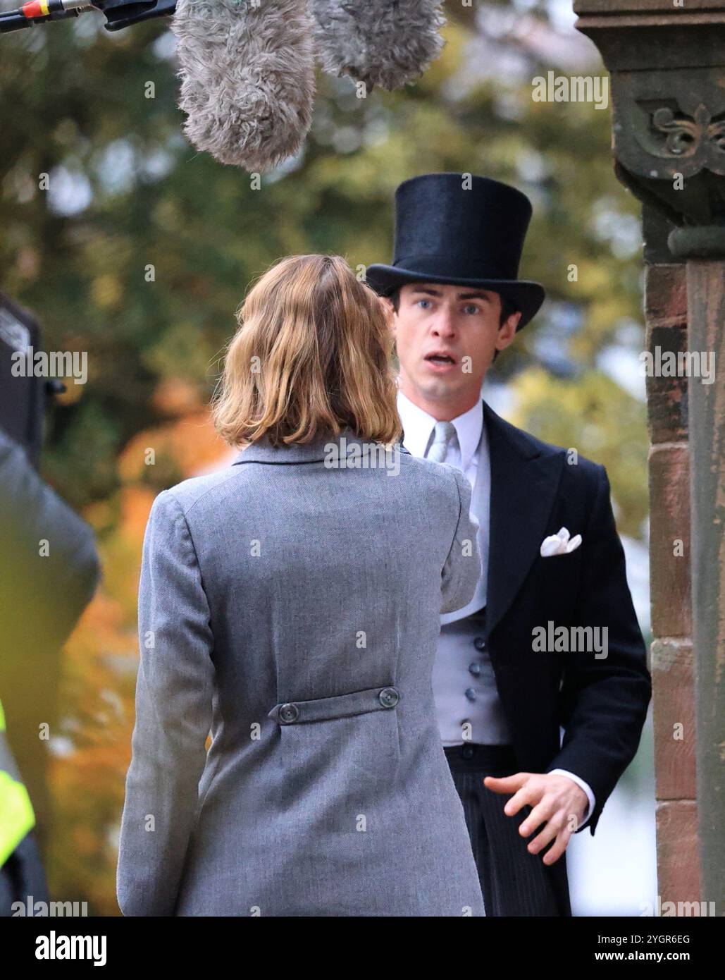 Comedian Jimmy Carr debut film Fackham Hall filming in Thornton Hough ...