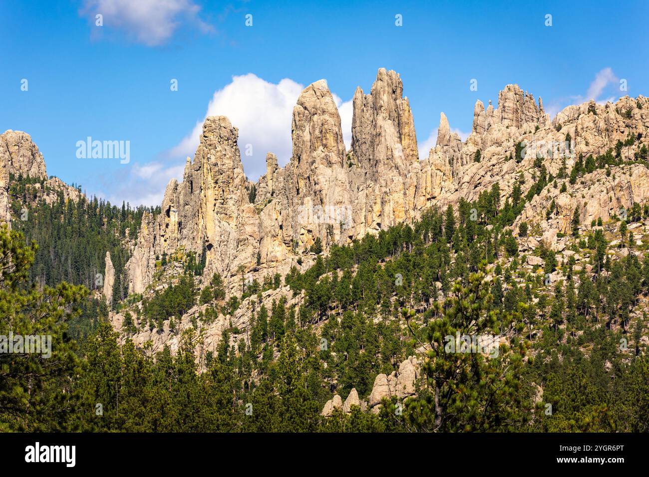 Needles Eye tunnel in Custer State Park, South Dakota Stock Photo - Alamy