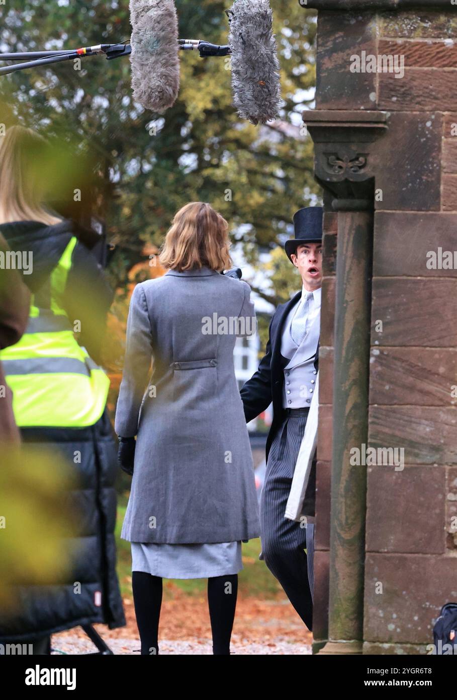 Comedian Jimmy Carr debut film Fackham Hall filming in Thornton Hough ...