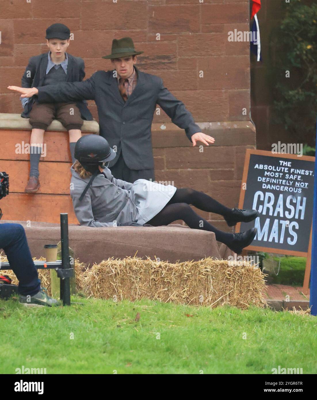 Comedian Jimmy Carr debut film Fackham Hall filming in Thornton Hough ...