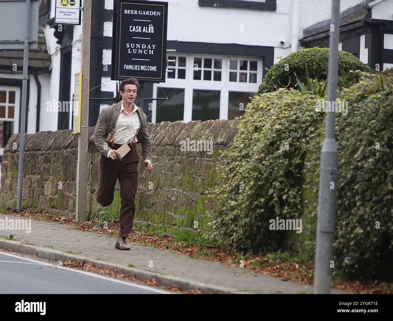 Comedian Jimmy Carr debut film Fackham Hall filming in Thornton Hough ...