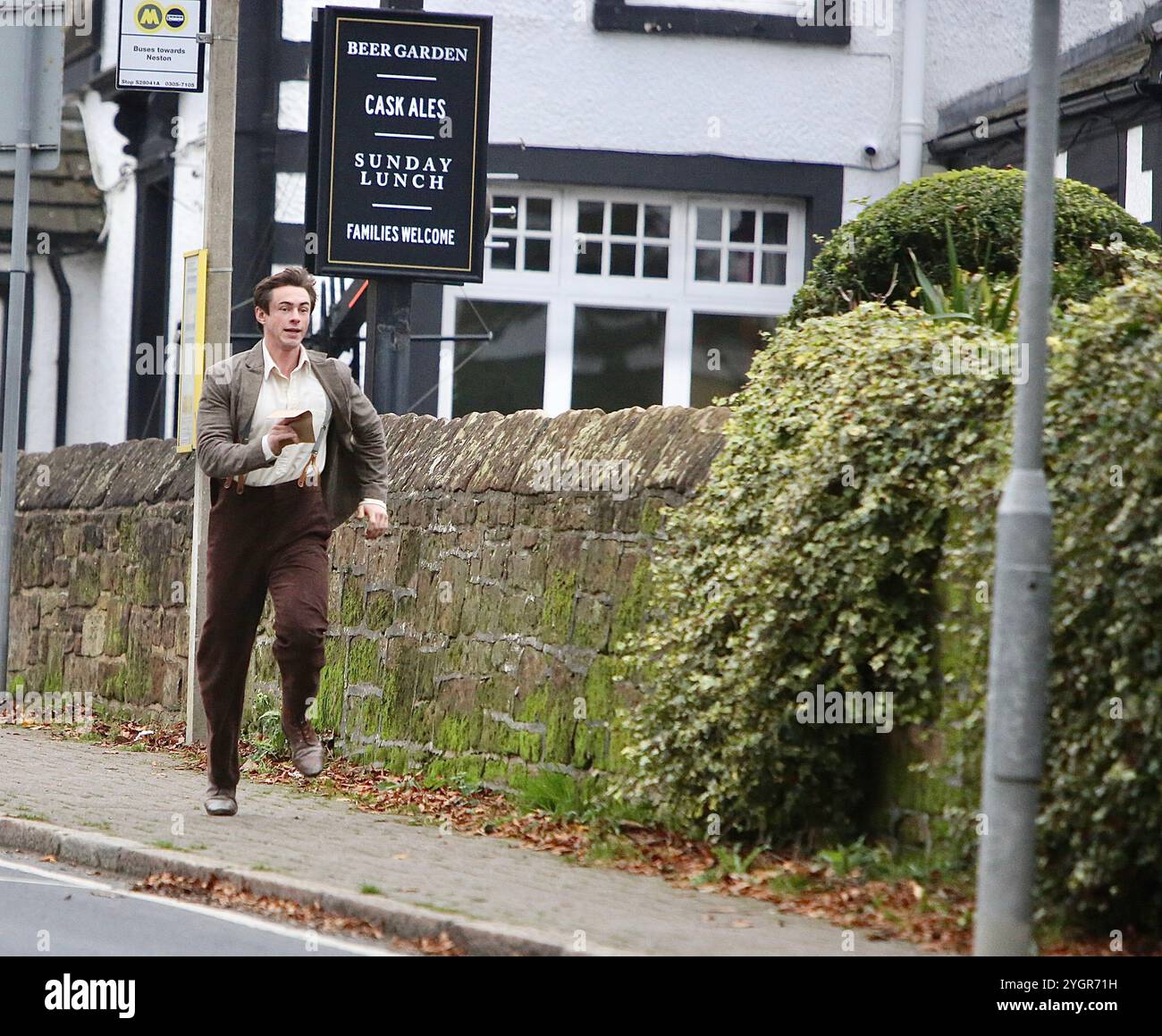 Comedian Jimmy Carr debut film Fackham Hall filming in Thornton Hough ...