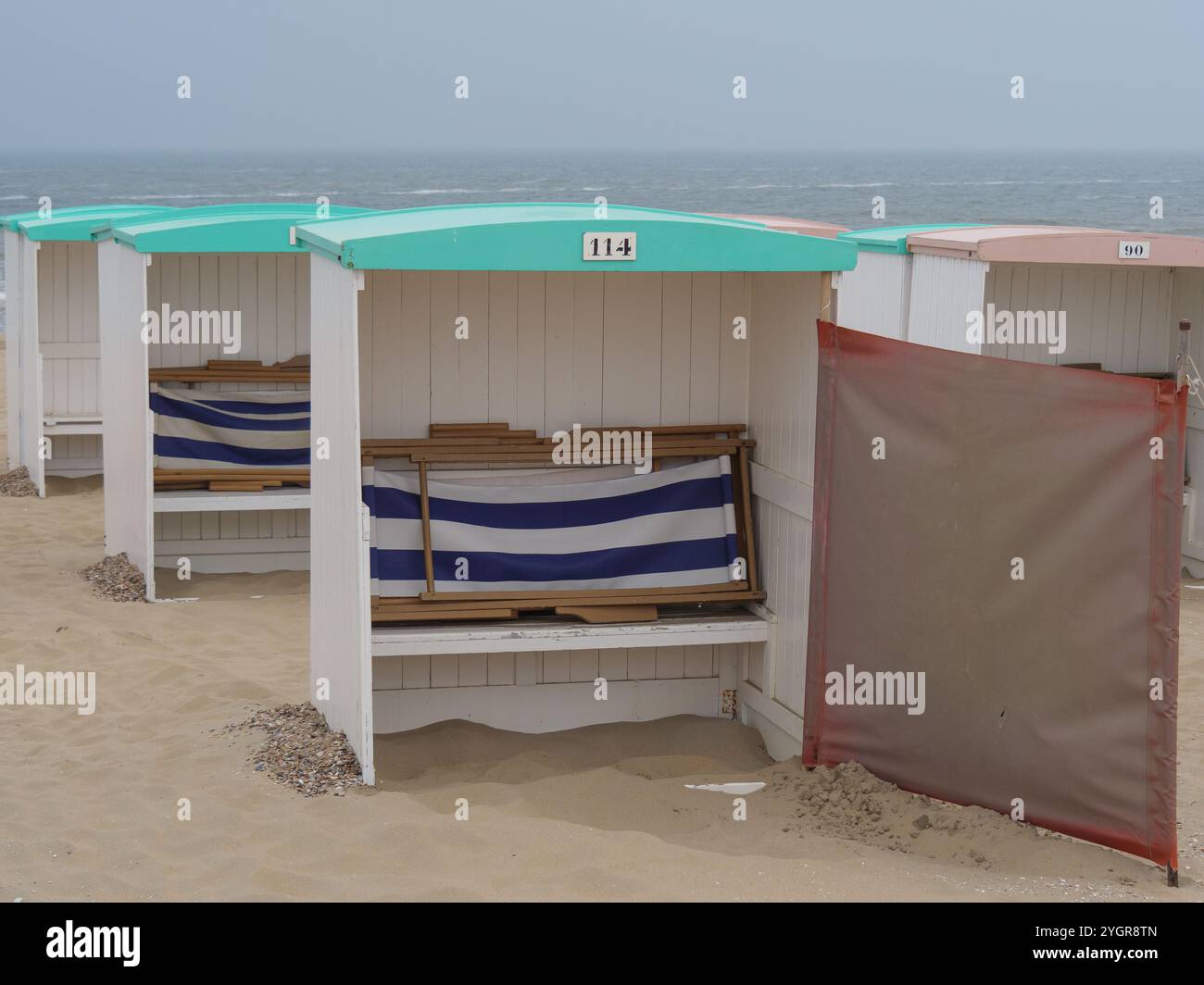the beach of katwijk Stock Photo - Alamy