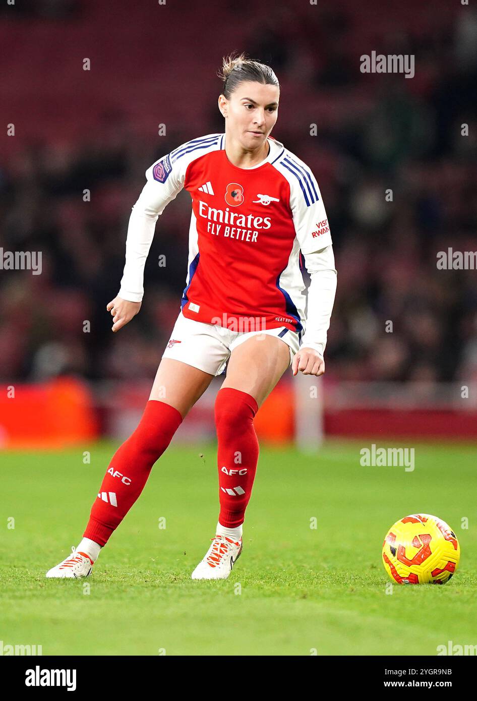 Arsenal's Steph Catley in action during the Barclays Women's Super ...