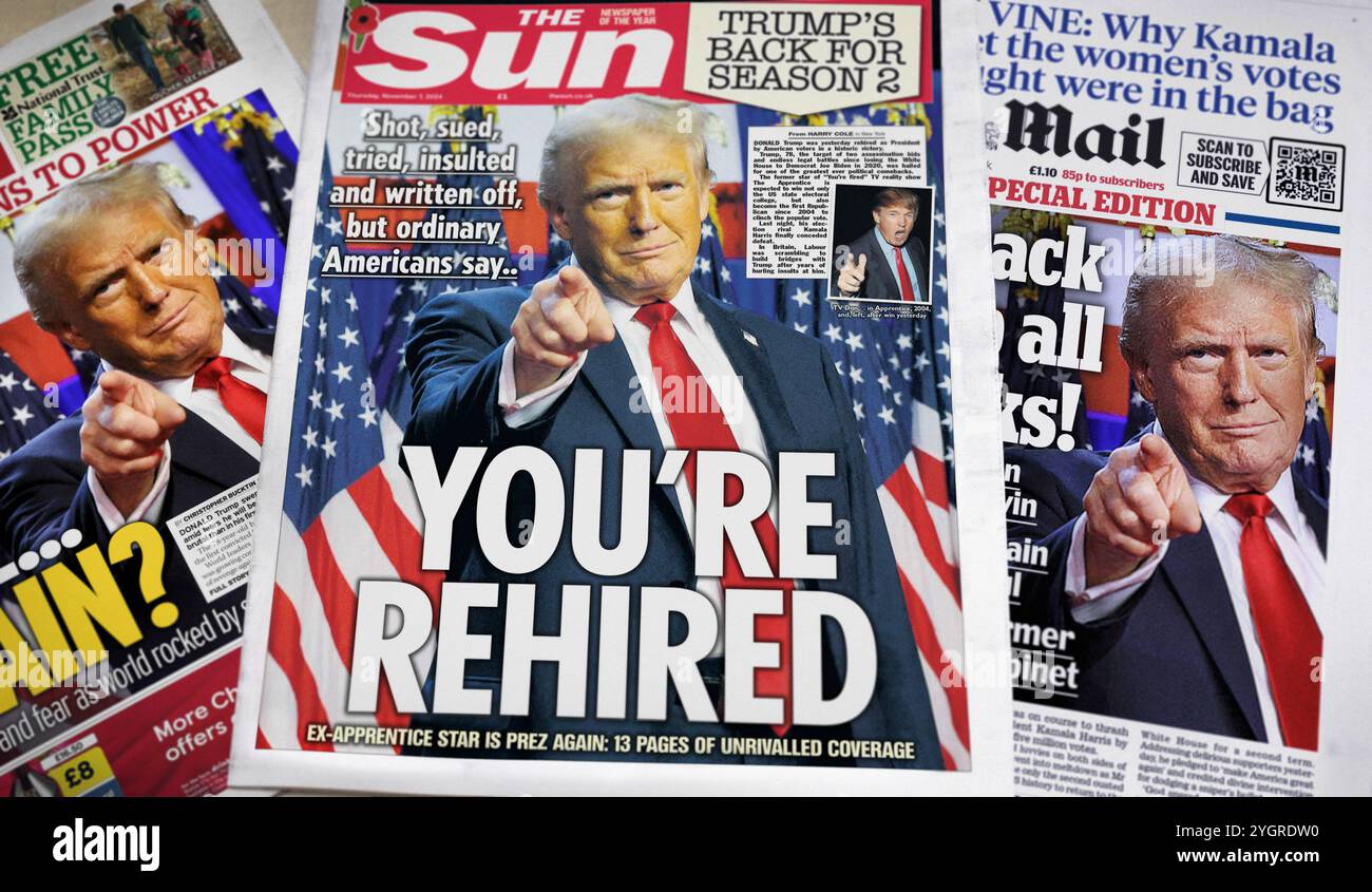 Donald Trump - Newspaper headlines in wake of news of former president ...