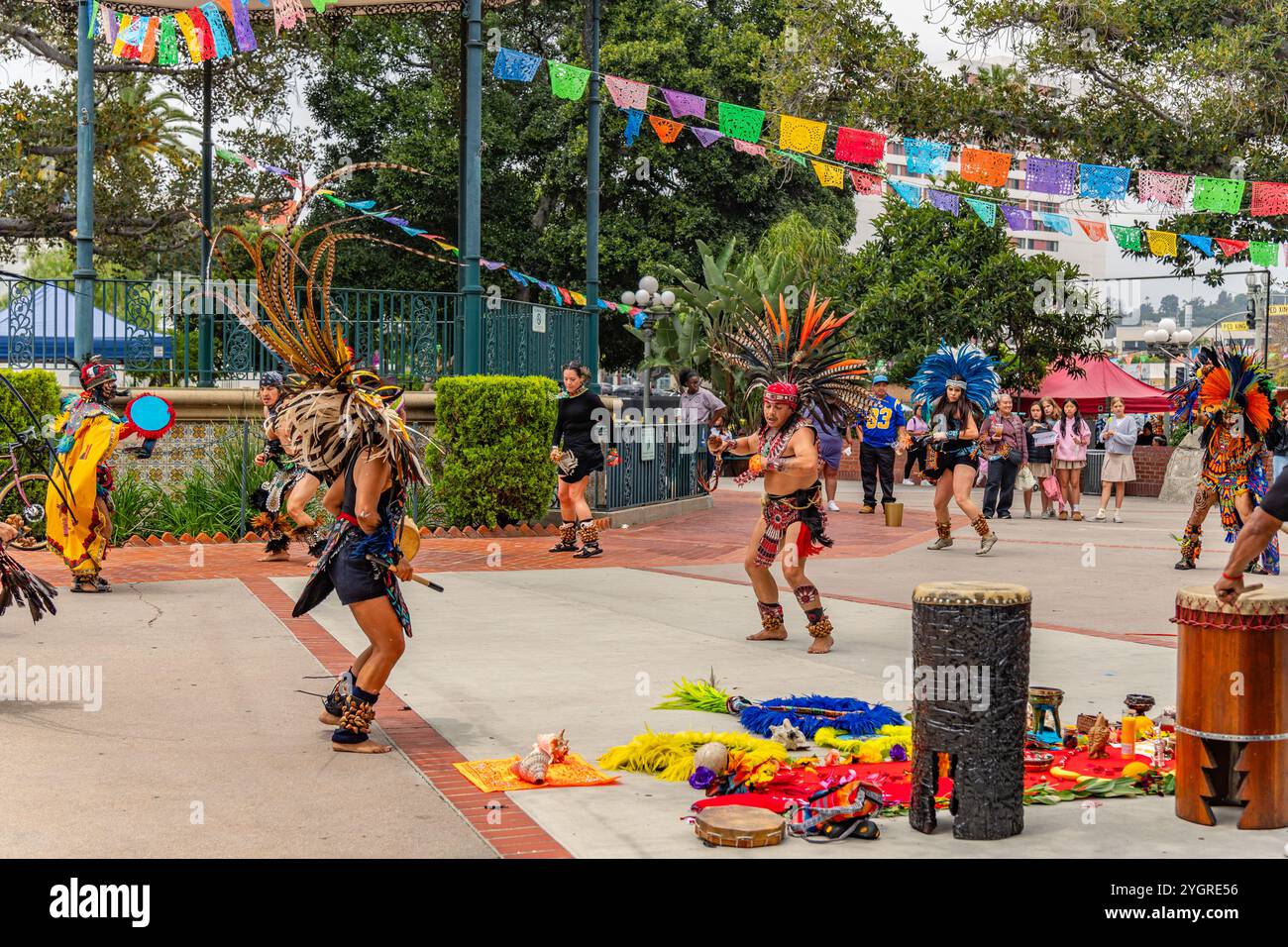 Los Angeles, CA, US-May 24, 2024: Native American or Indigenous people ...