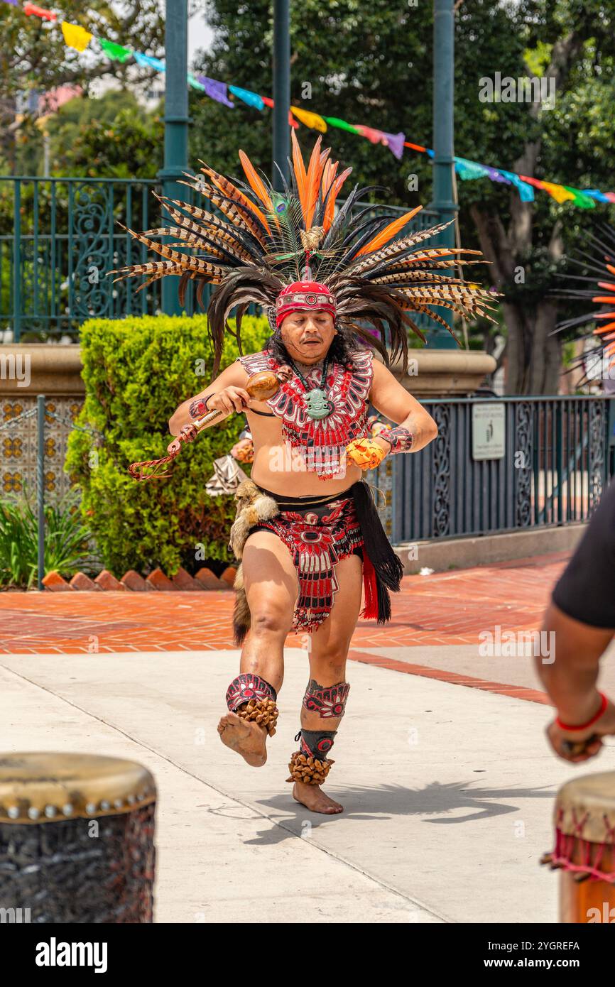 Los Angeles, CA, US-May 24, 2024: Native American or Indigenous people ...