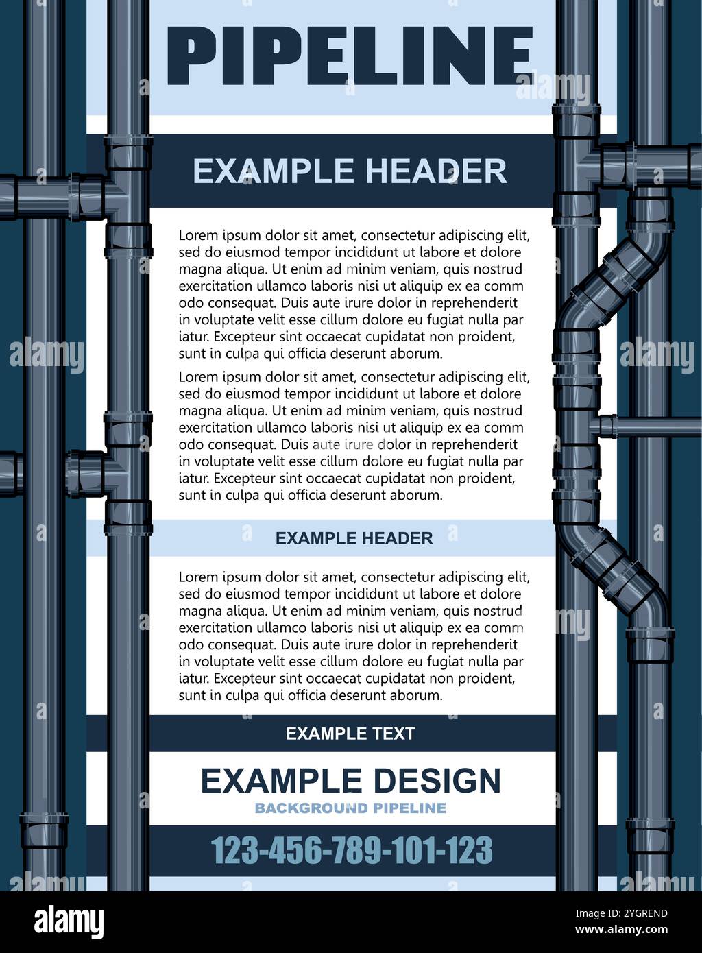 Pipeline. Engineering services. Advertising ad. Sewage drainage of ...