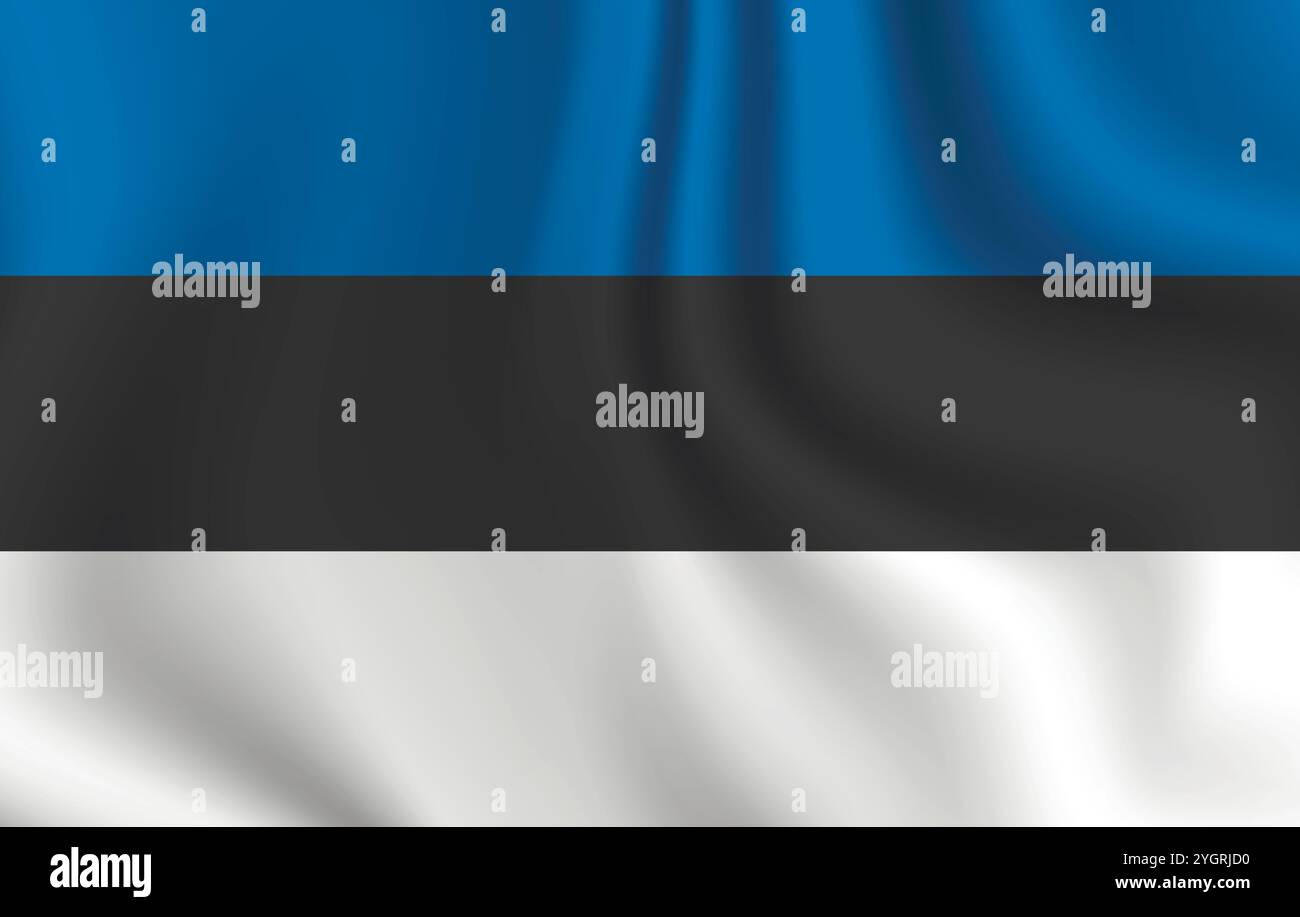 Flag of Estonia. Estonian national symbol in official colors. Template ...