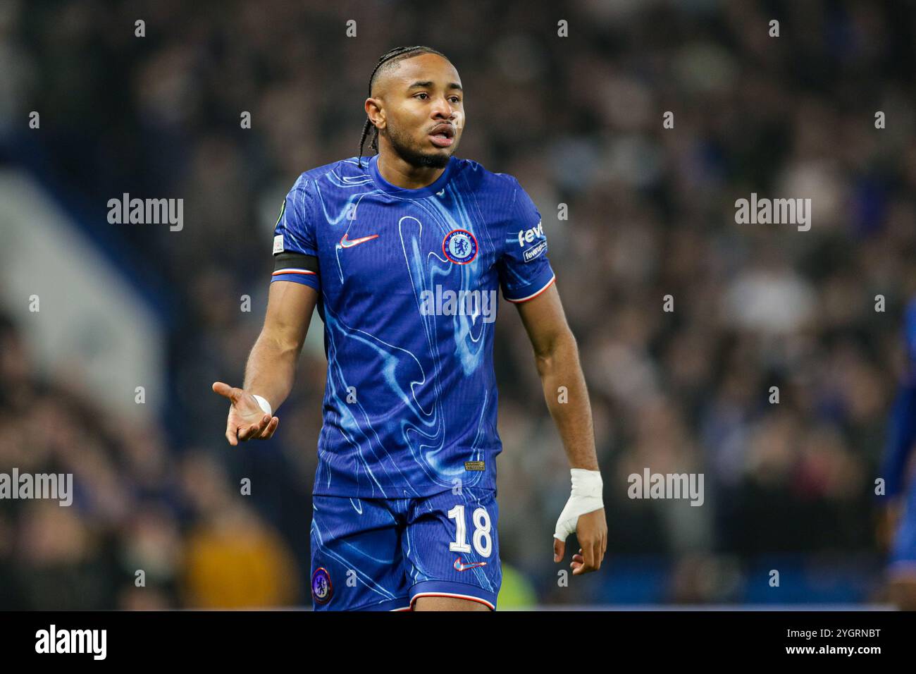 Christopher Nkunku of Chelsea seen during the UEFA Conference League ...