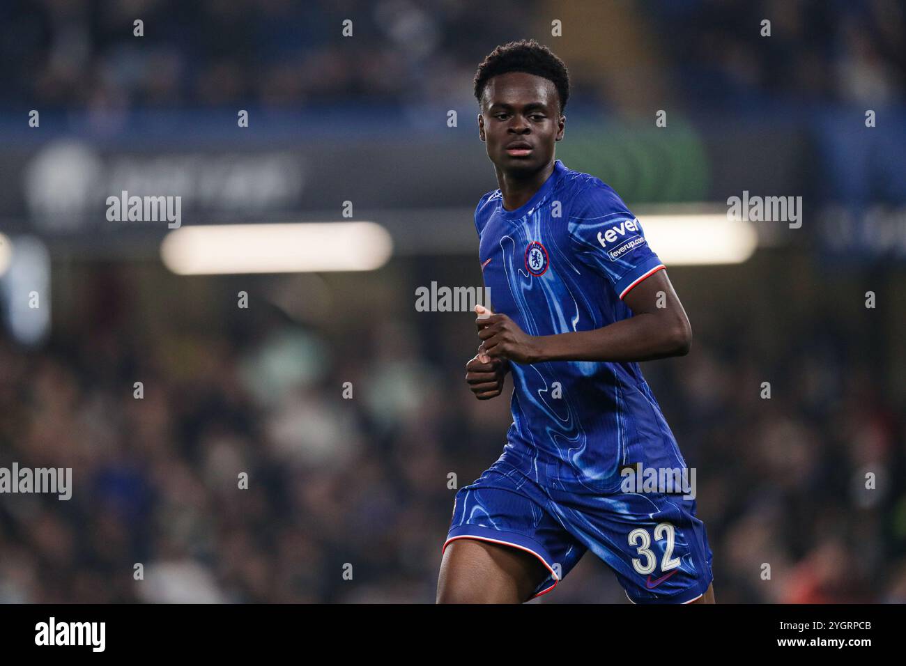 Tyirque George of Chelsea seen during the UEFA Conference League 2024/ ...