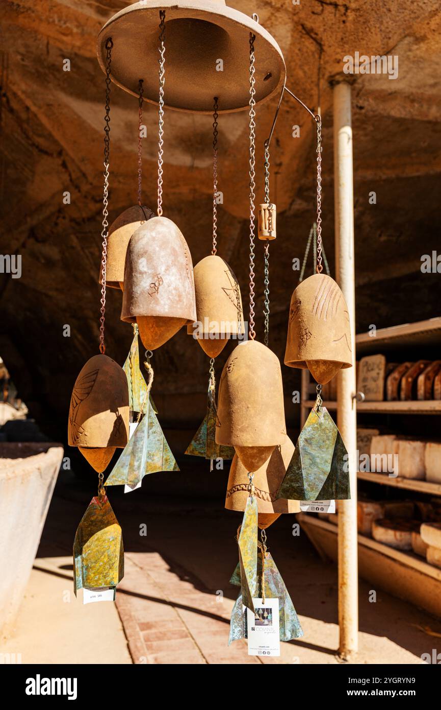 Ceramic bells; Cosanti; gallery and studio of now deceased Italian ...