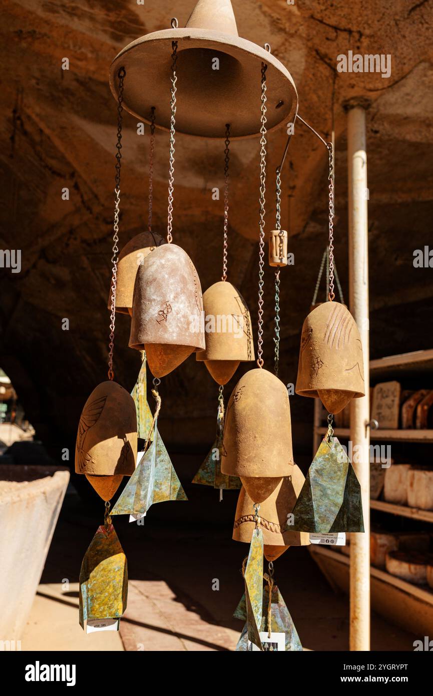 Ceramic bells; Cosanti; gallery and studio of now deceased Italian ...