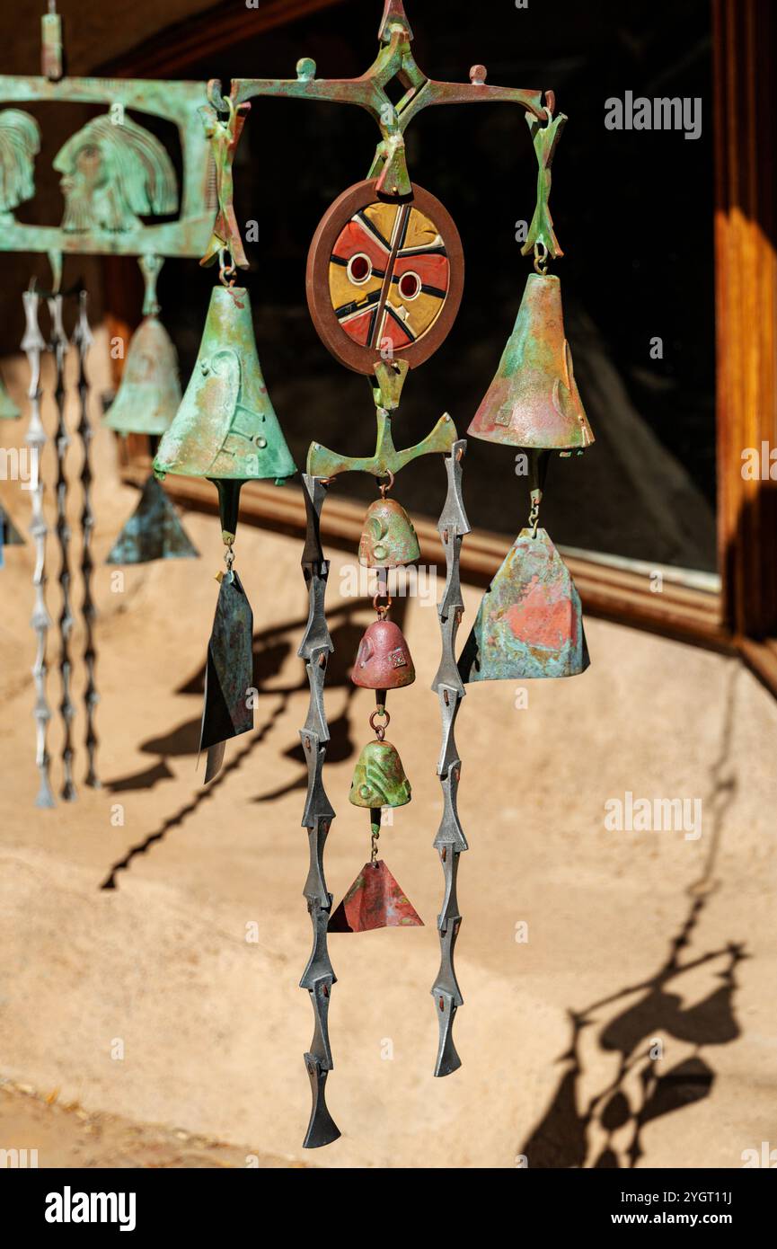 Ceramic bells; Cosanti; gallery and studio of now deceased Italian ...