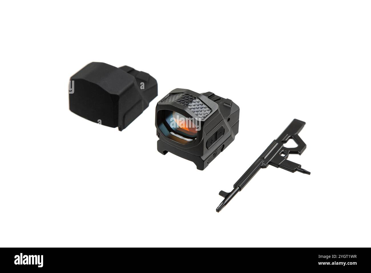 Modern optical collimator sight. Aiming device for shooting at short ...