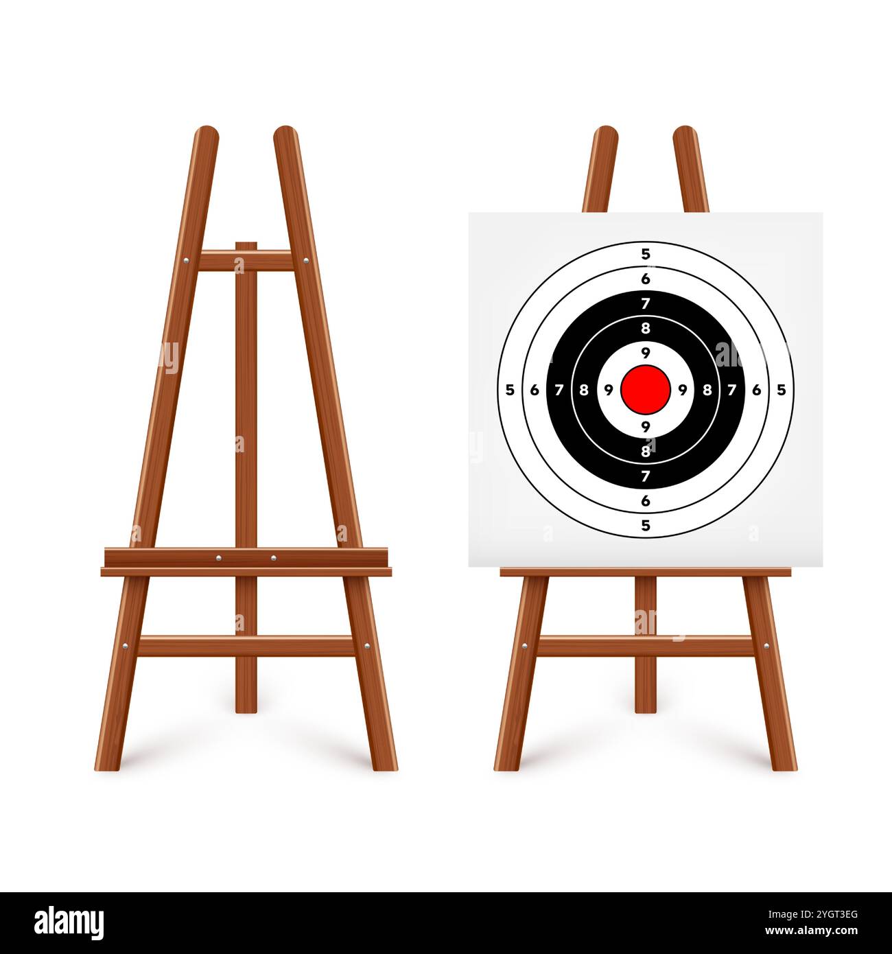Bullseye on archery range Stock Vector Images - Alamy