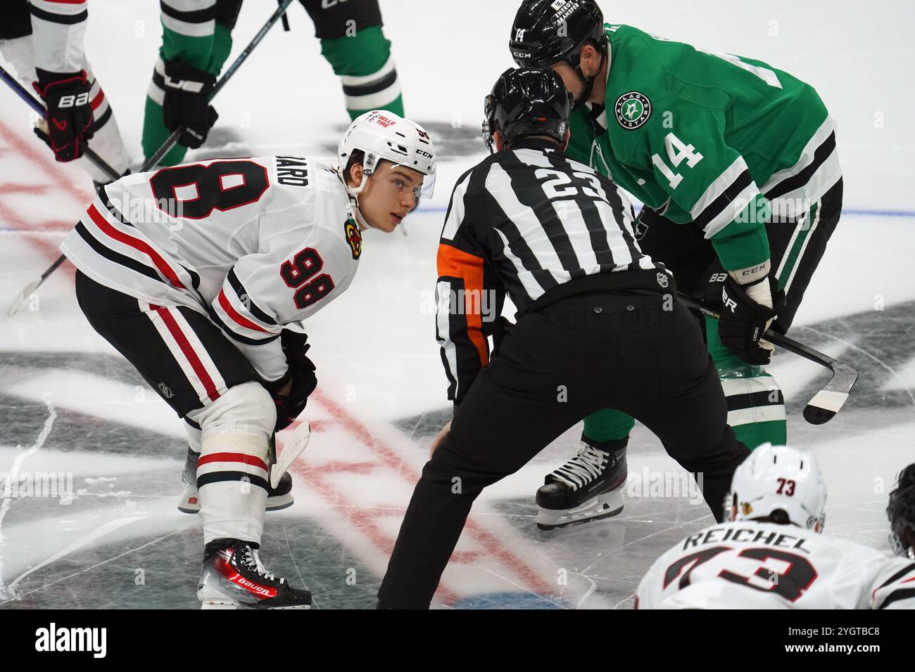 Connor bedard face off hi-res stock photography and images - Alamy