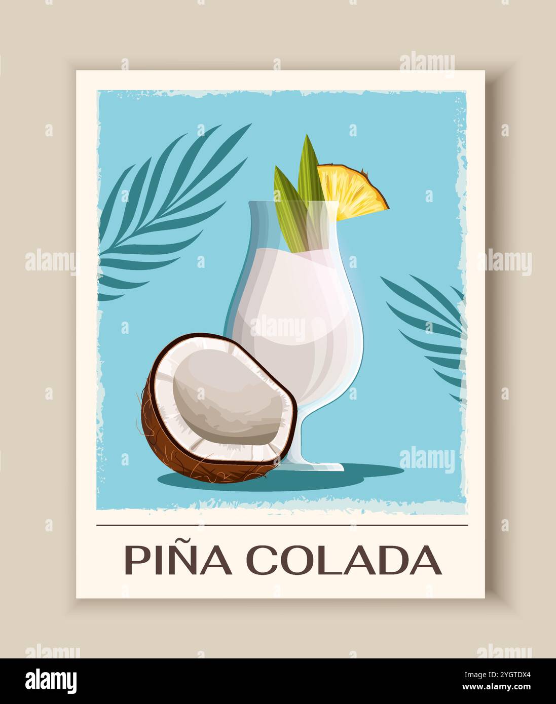 Aperitif vintage poster Stock Vector Images - Alamy