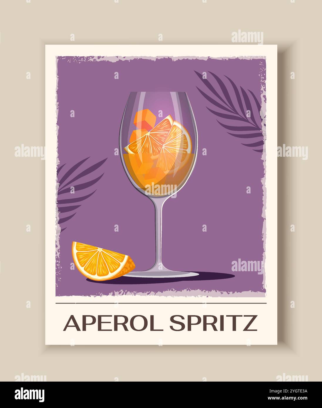Aperol spritz glass vintage Stock Vector Images - Alamy