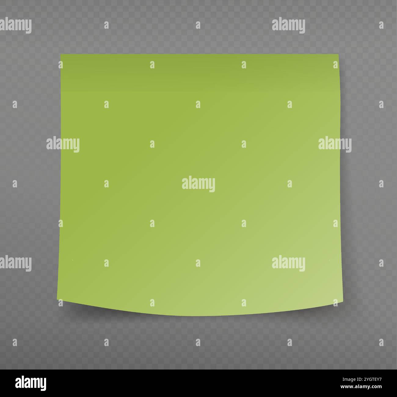 Realistic note sticky. Green notepad and to do list, memo. Organizing ...