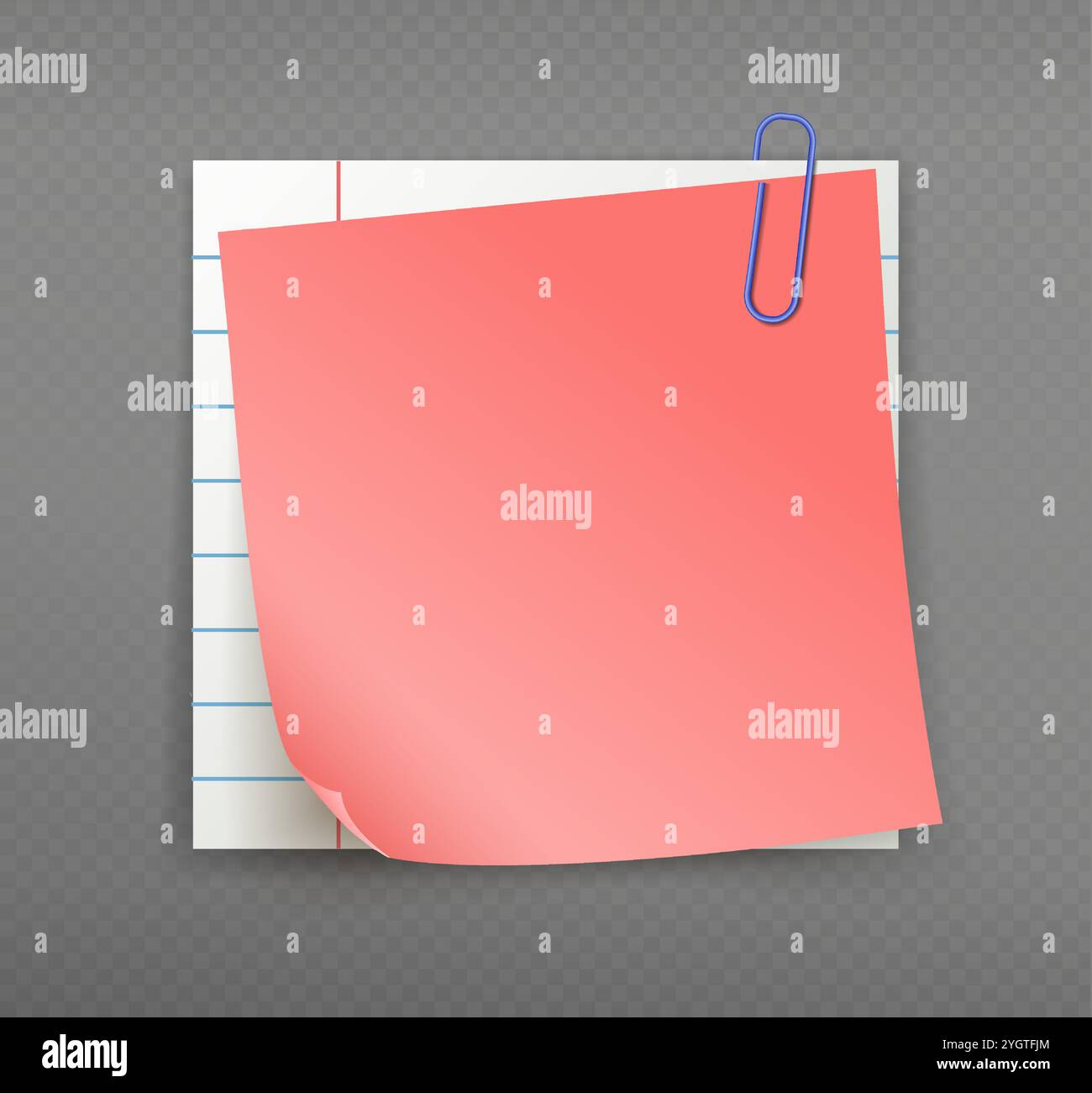 Realistic note sticky. Red notepad and to do list, memo. Planning and ...