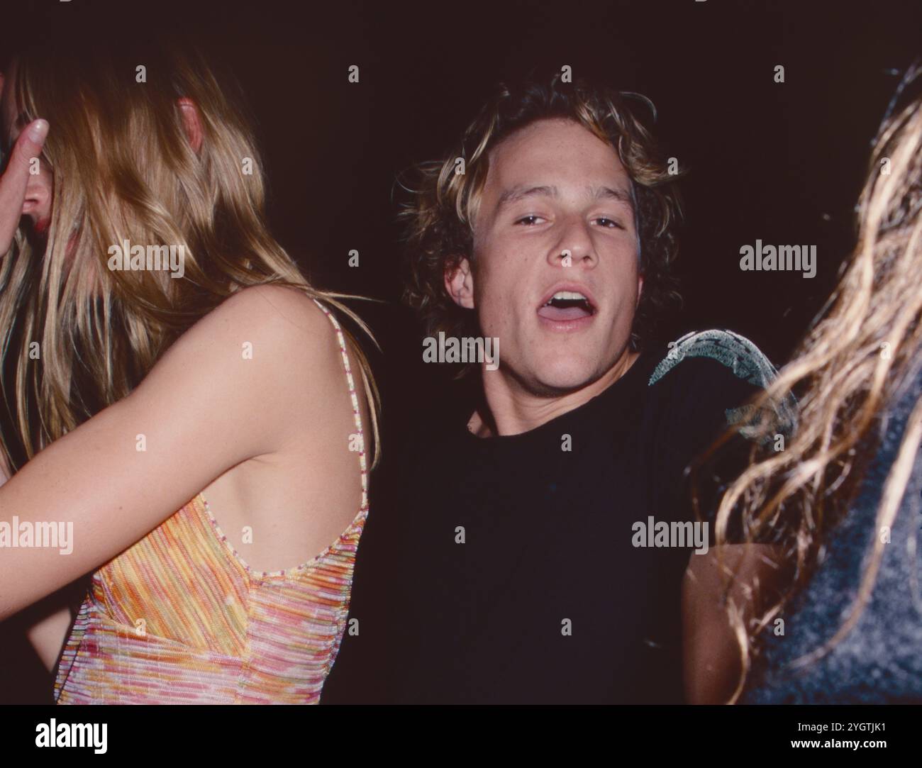 Heath Ledger at Ford Model Fashion Week Party at Lot 61 in New York ...