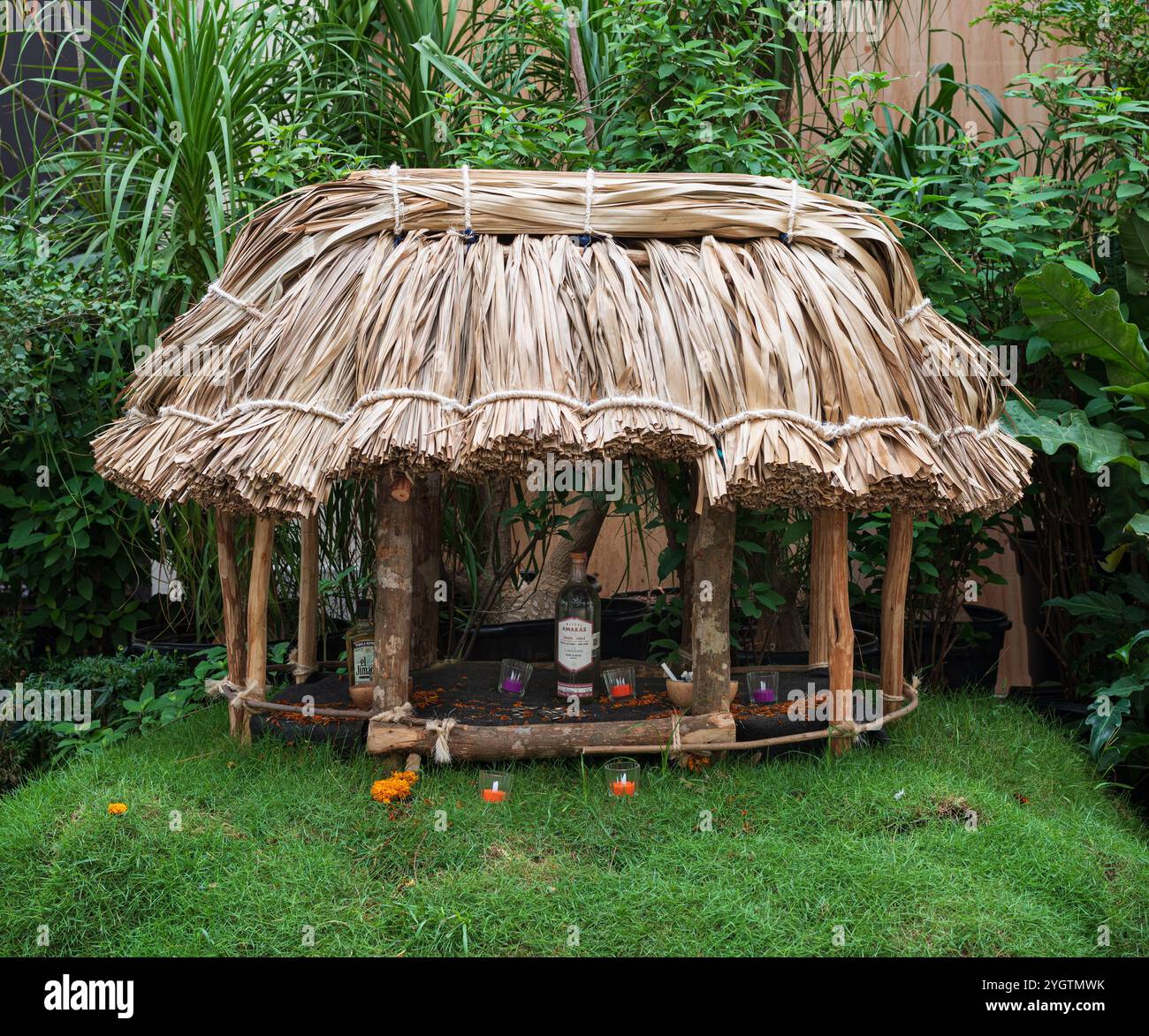 Mayan offering for Aluxes, Merida, Yucatan, Mexico Stock Photo - Alamy