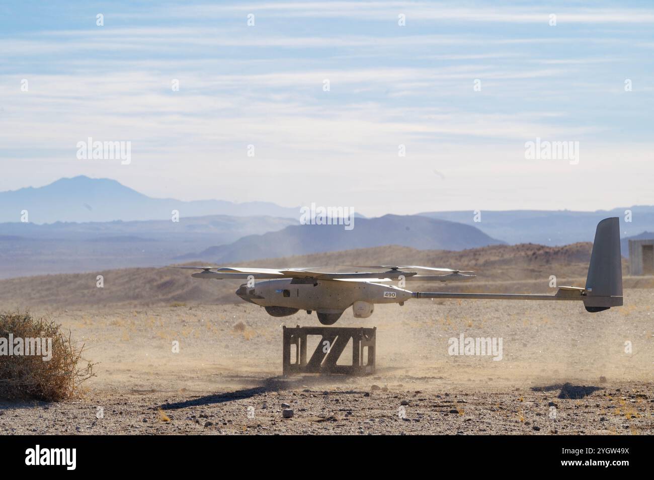A team of Department of Defense drone operators and experts test the ...