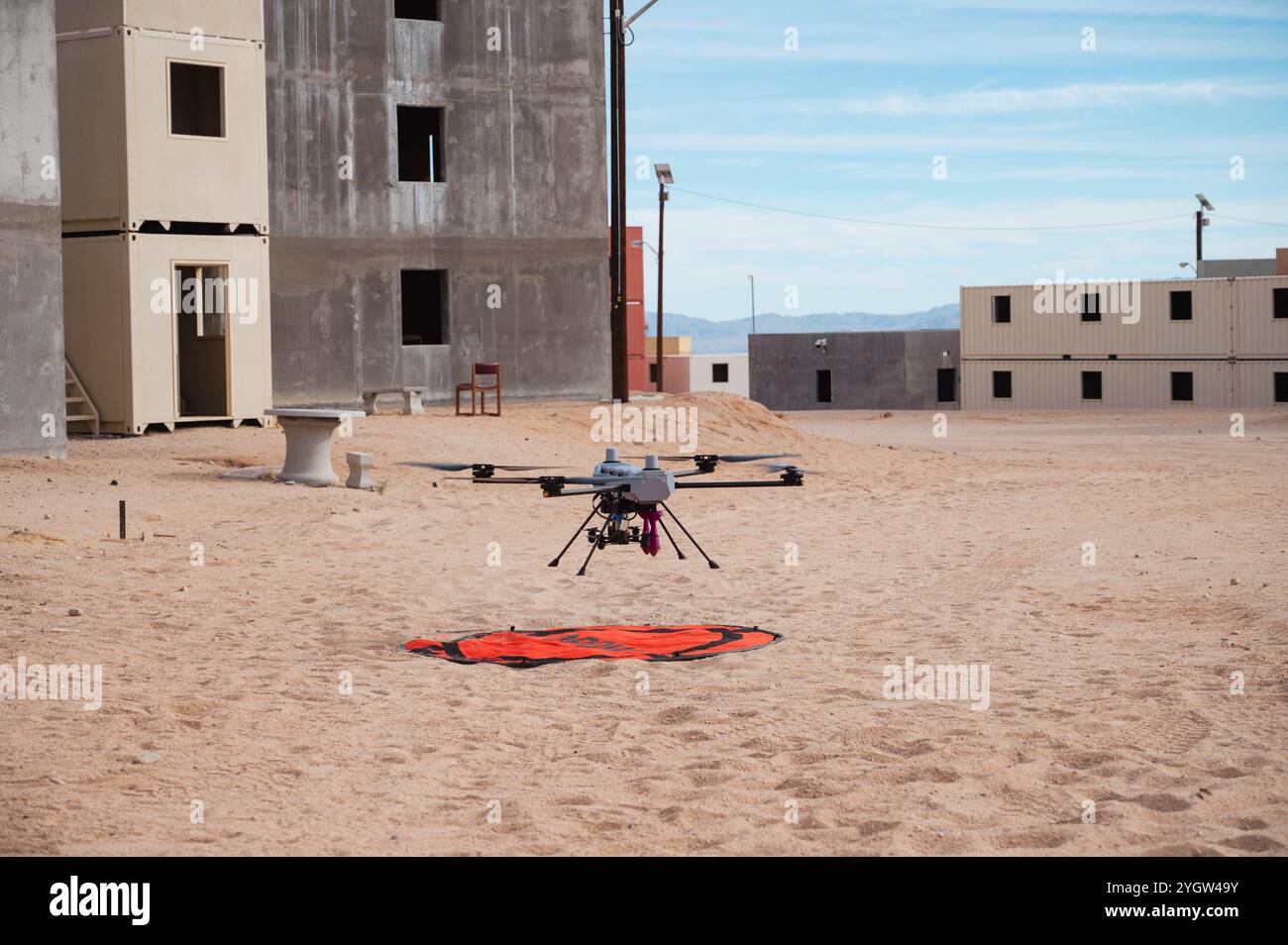 A team of Department of Defense drone operators and experts test the ...