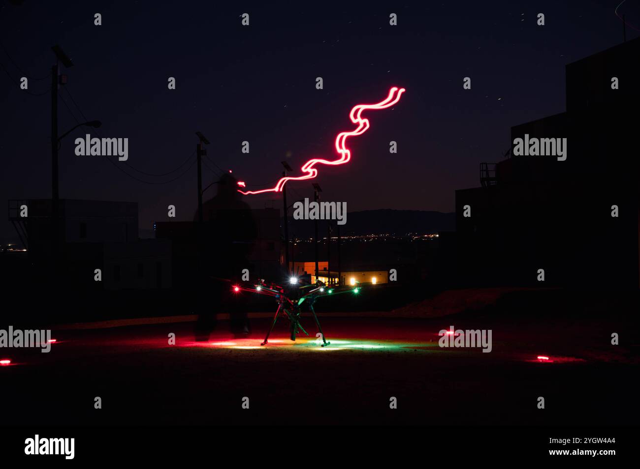 A team of Department of Defense drone operators and experts test the ...