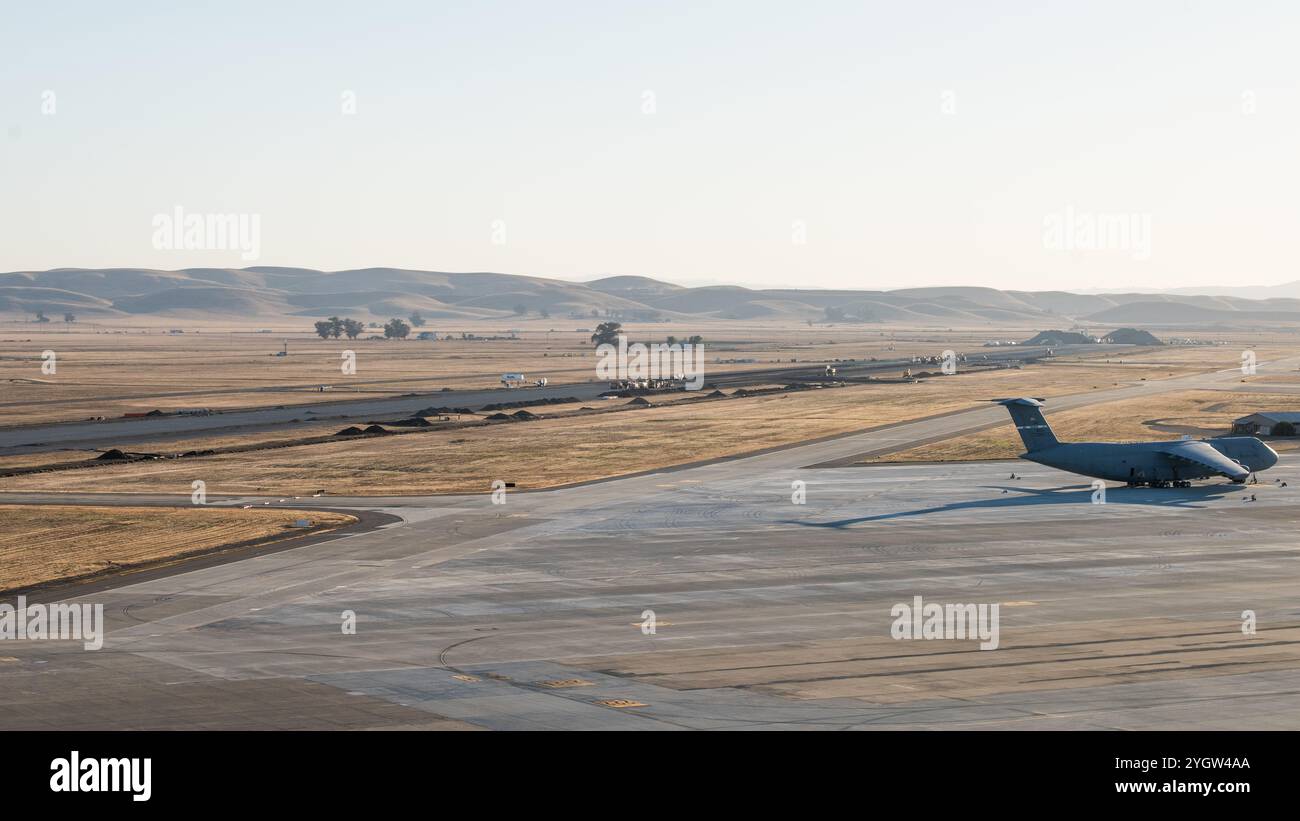 A runway construction site at Travis Air Force Base, California, Nov. 7 ...