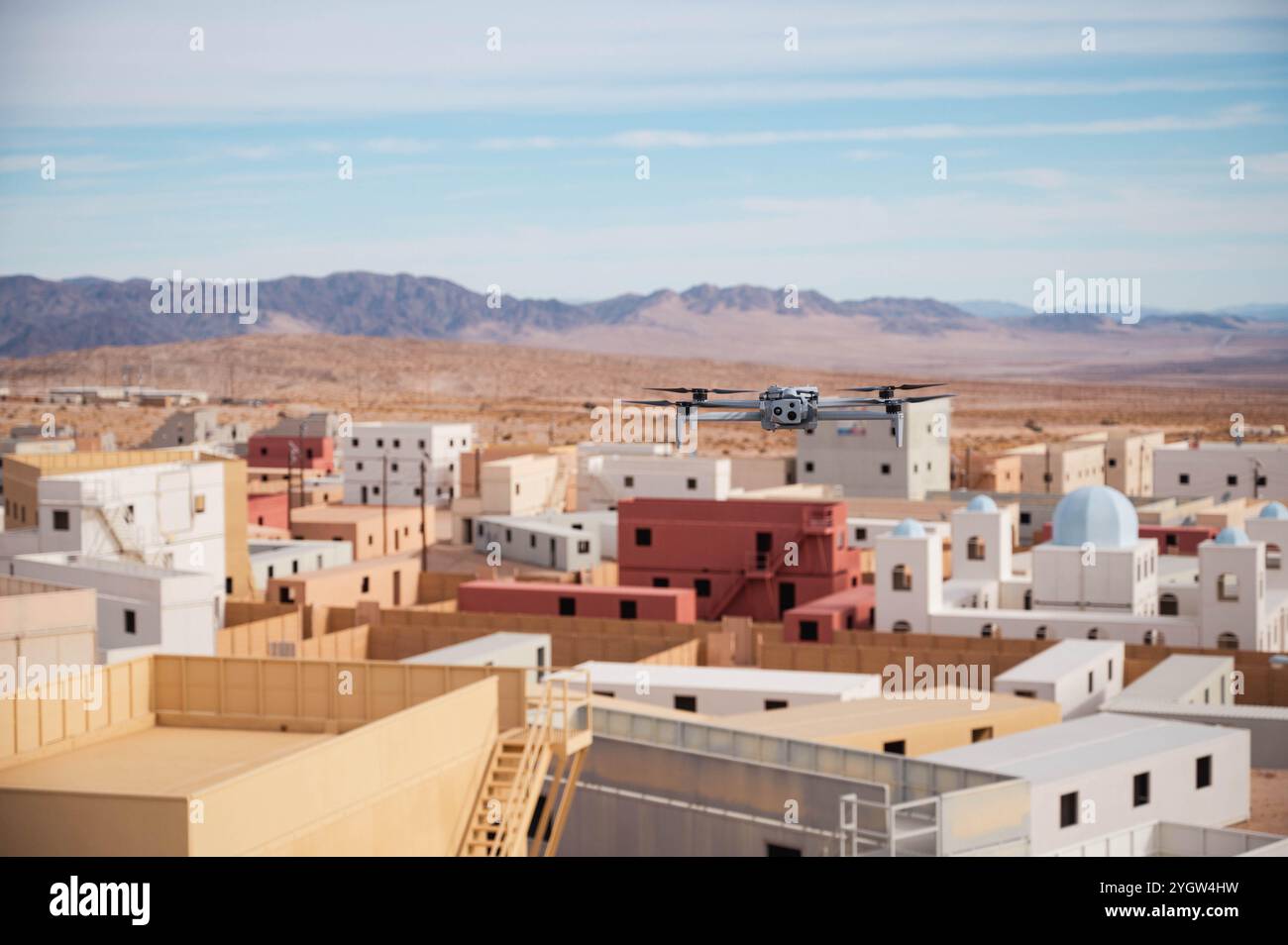 A team of Department of Defense drone operators and experts test the ...