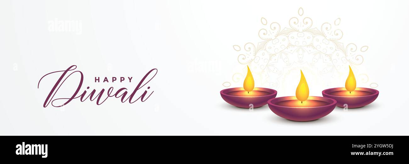 festival diya diwali banner design Stock Vector Image & Art - Alamy