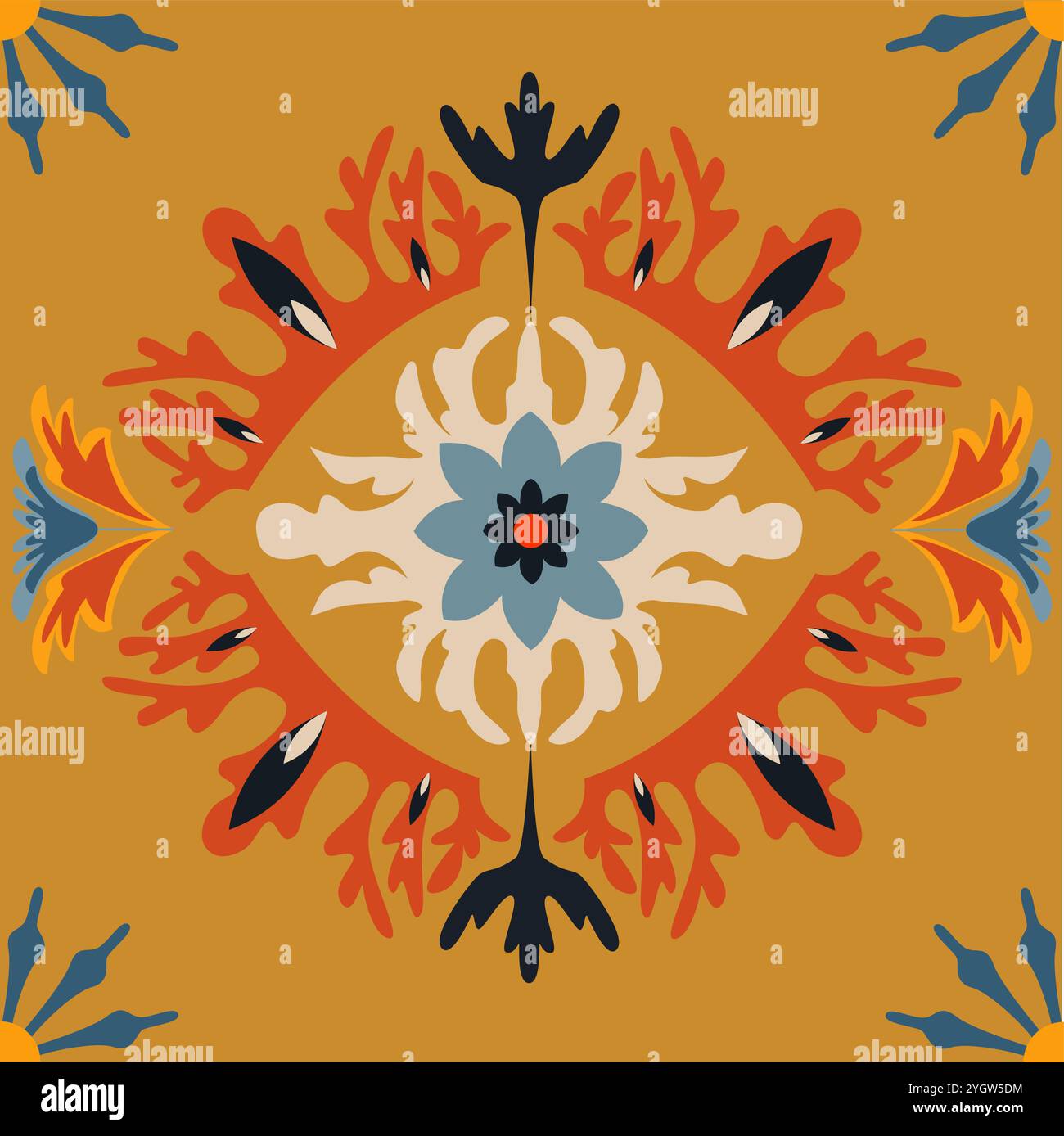 Traditional ornate portuguese seamless Stock Vector Images - Alamy