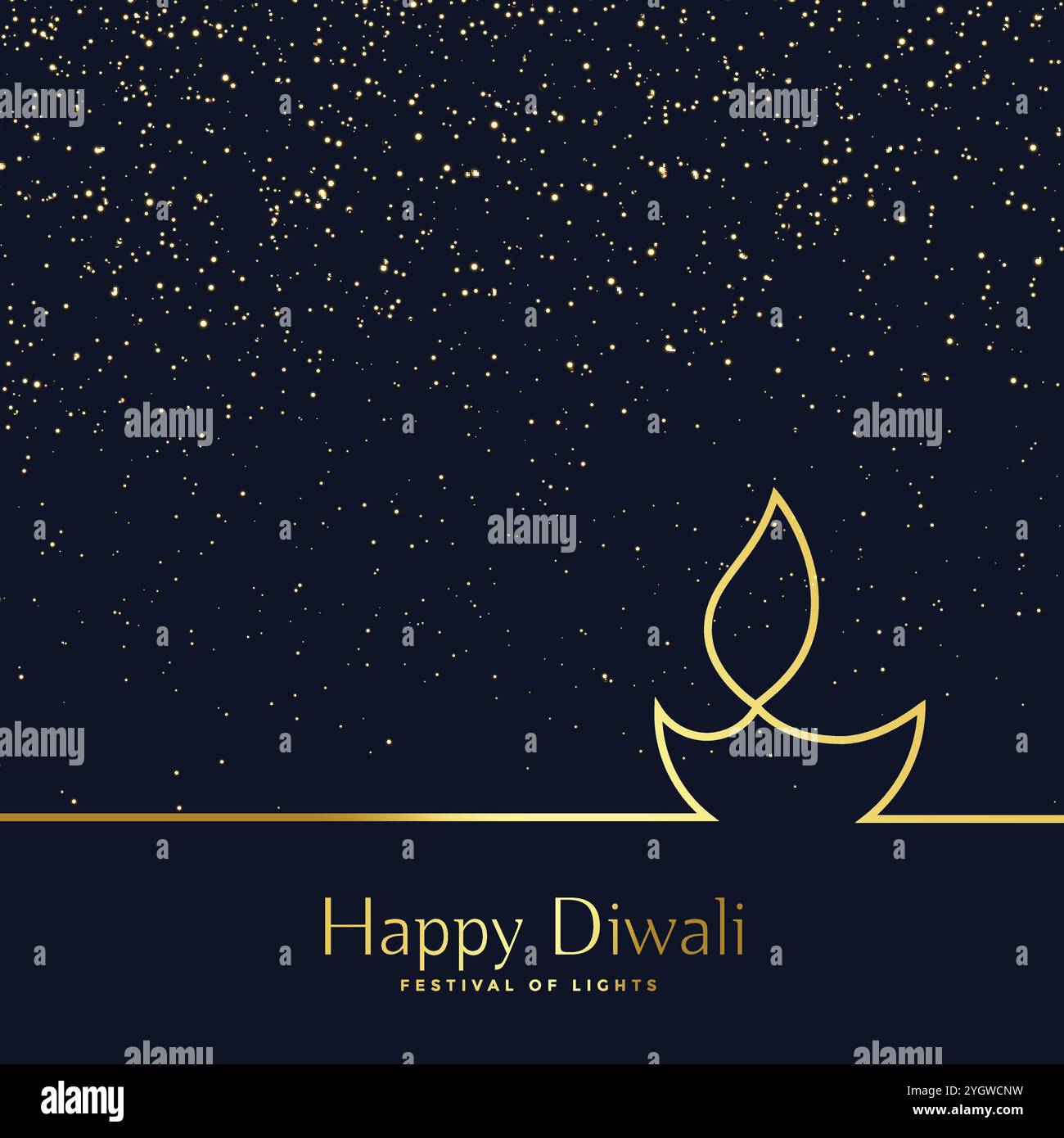 creative line art diwali diya background Stock Vector Image & Art - Alamy
