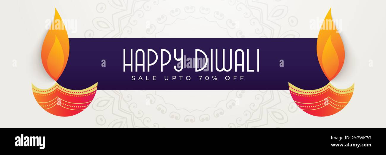 happy diwali banner design for festival season Stock Vector Image & Art ...