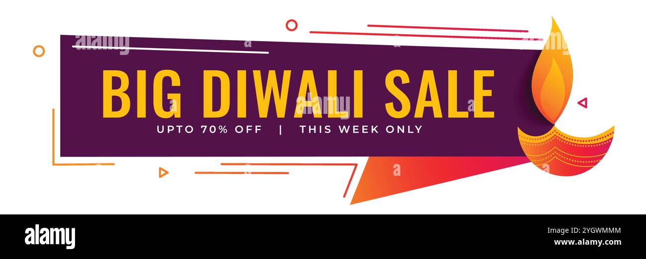 big diwali sale and promotional banner design Stock Vector Image & Art ...