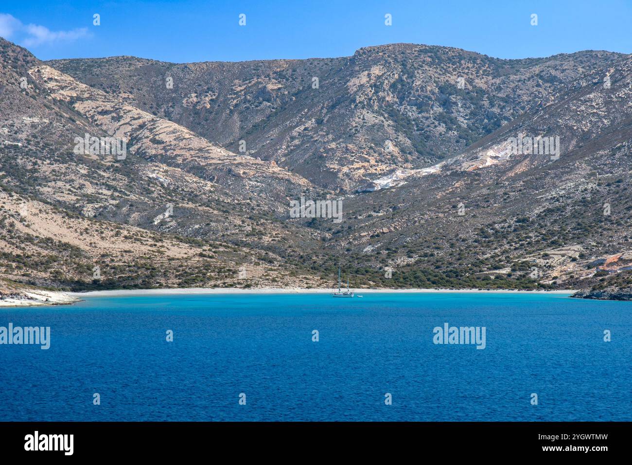 island of Poliegos in the Cyclades archipelago Stock Photo - Alamy