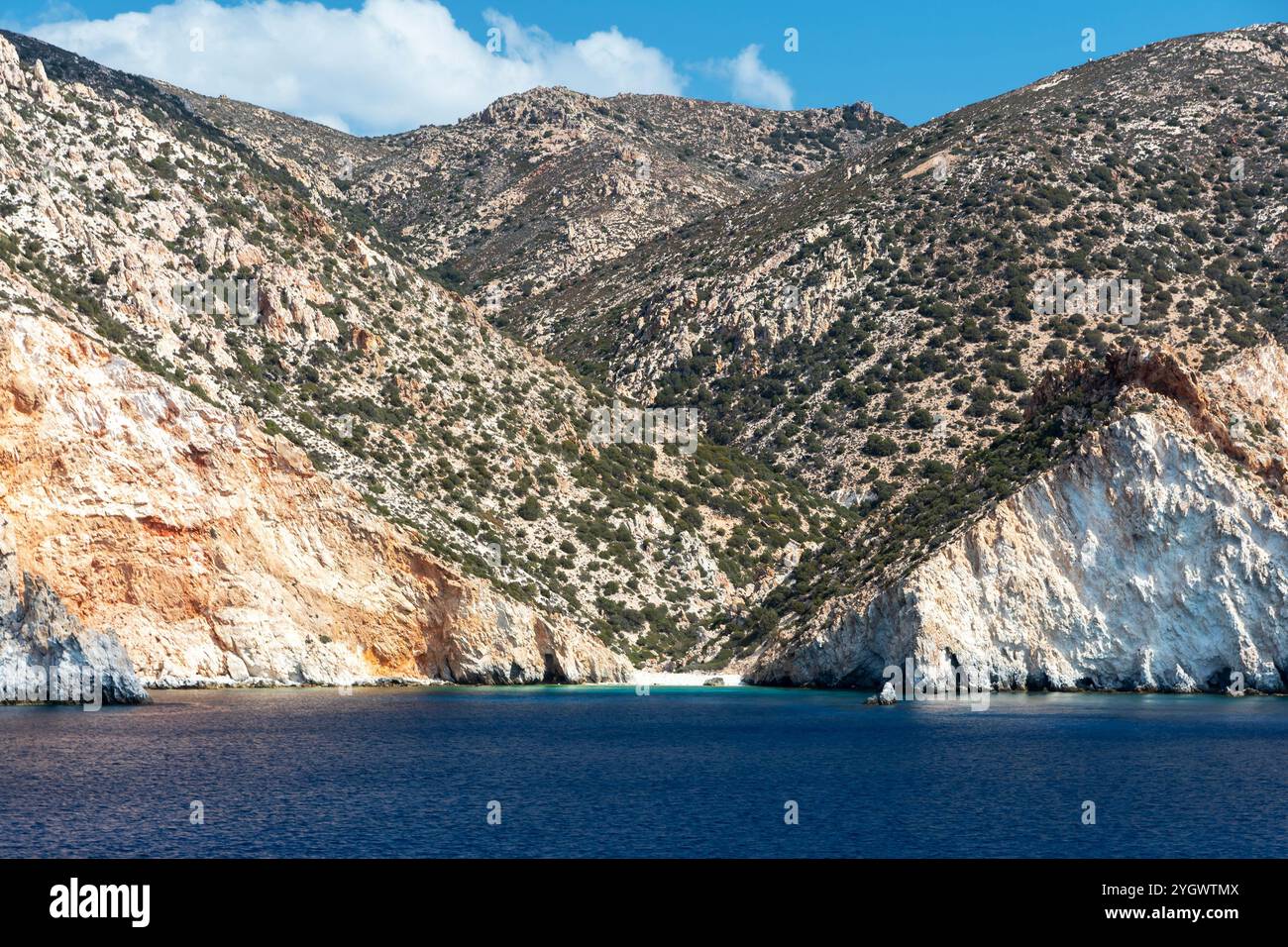 island of Poliegos in the Cyclades archipelago Stock Photo - Alamy