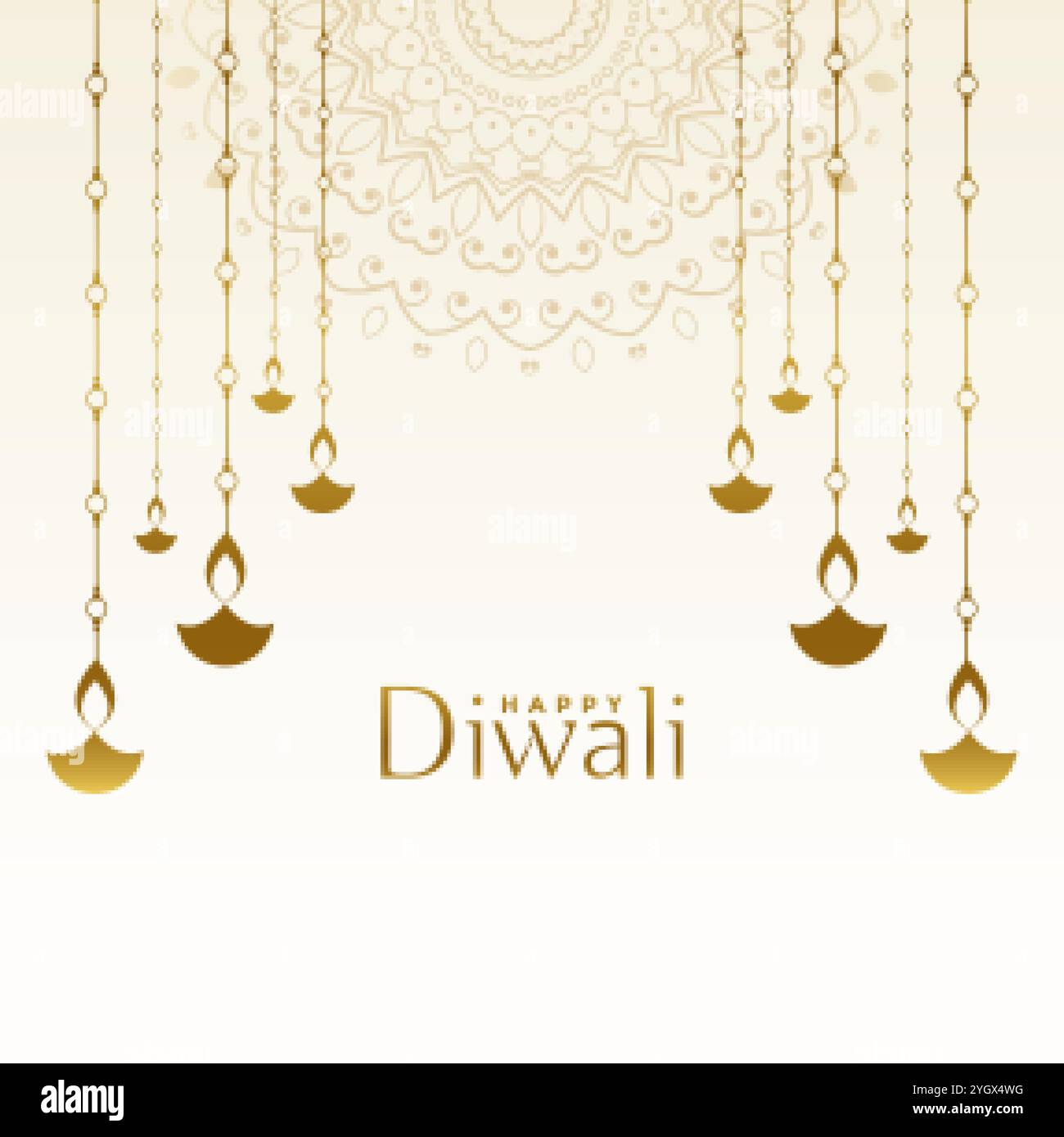 attractive happy diwali festival card design background Stock Vector ...