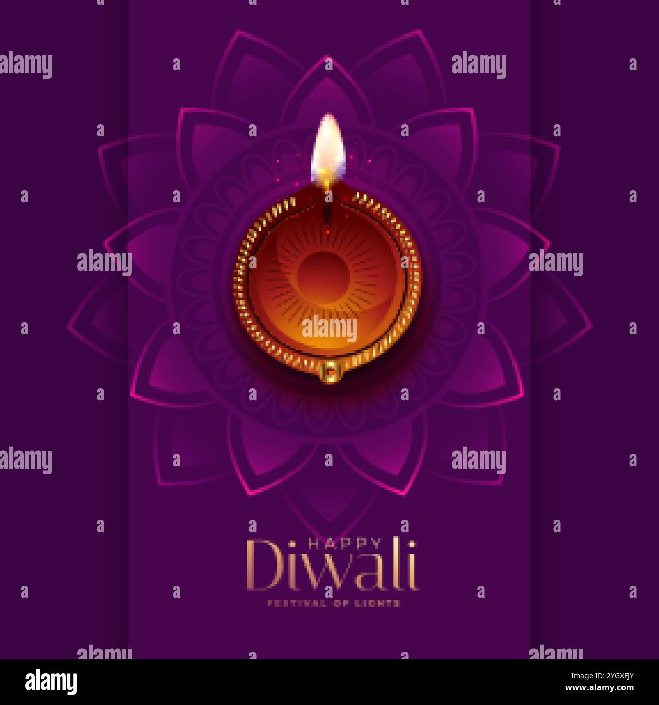 diwali diya top view beautiful background Stock Vector Image & Art - Alamy