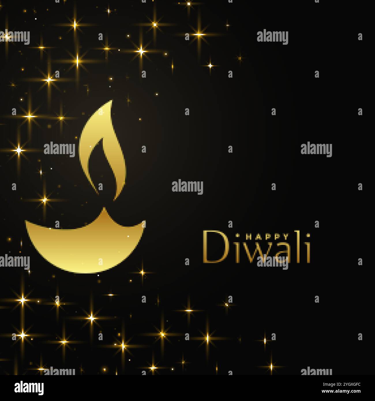 Happy diwali golden sparkle hi-res stock photography and images - Alamy