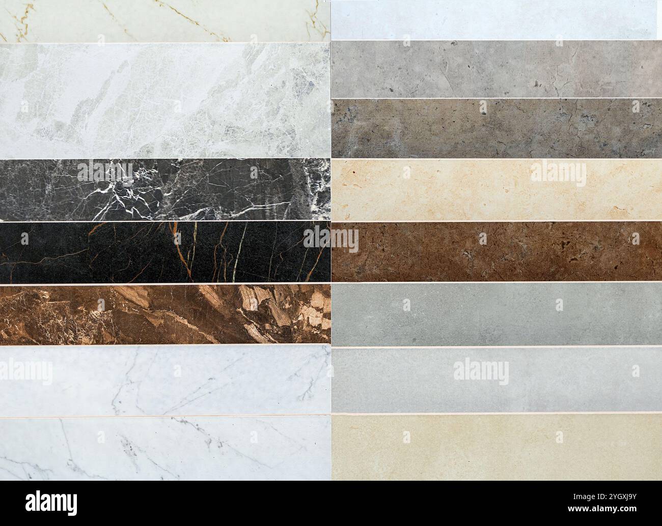 Colorful stone ceramic material tiles pattern swatches background Stock ...