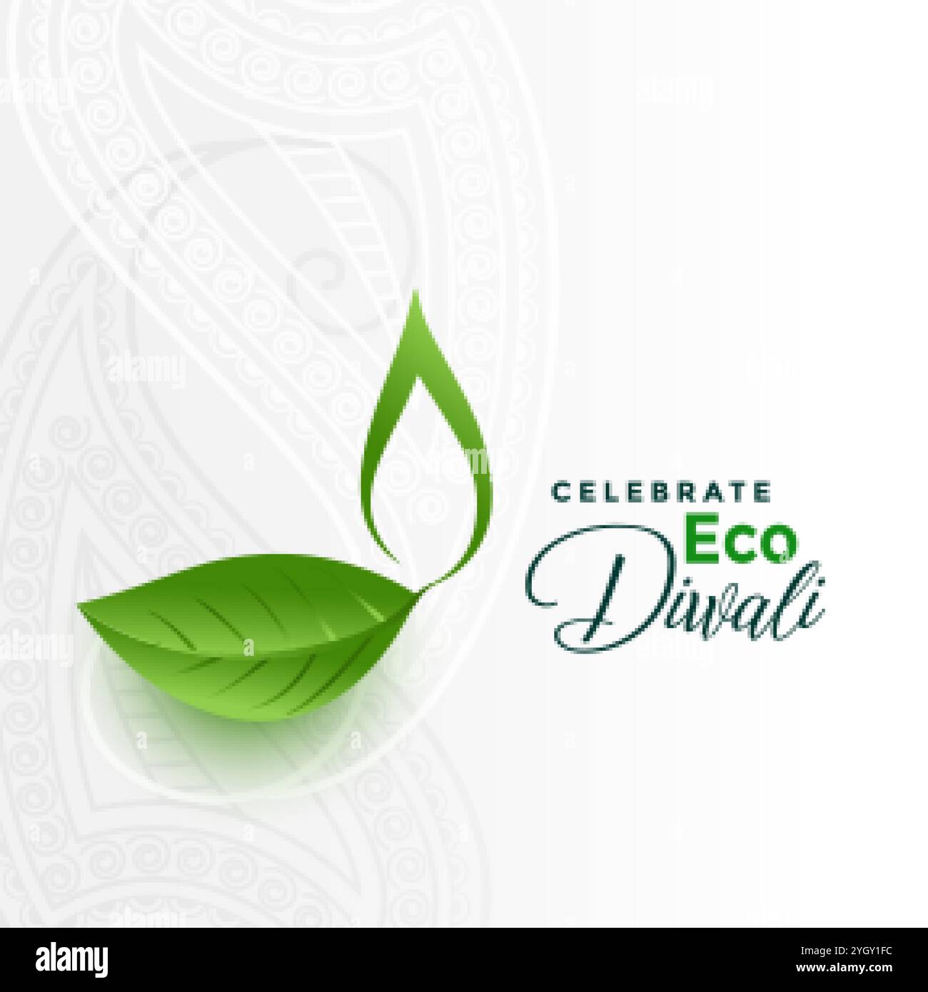 Think green design natural Stock Vector Images - Alamy