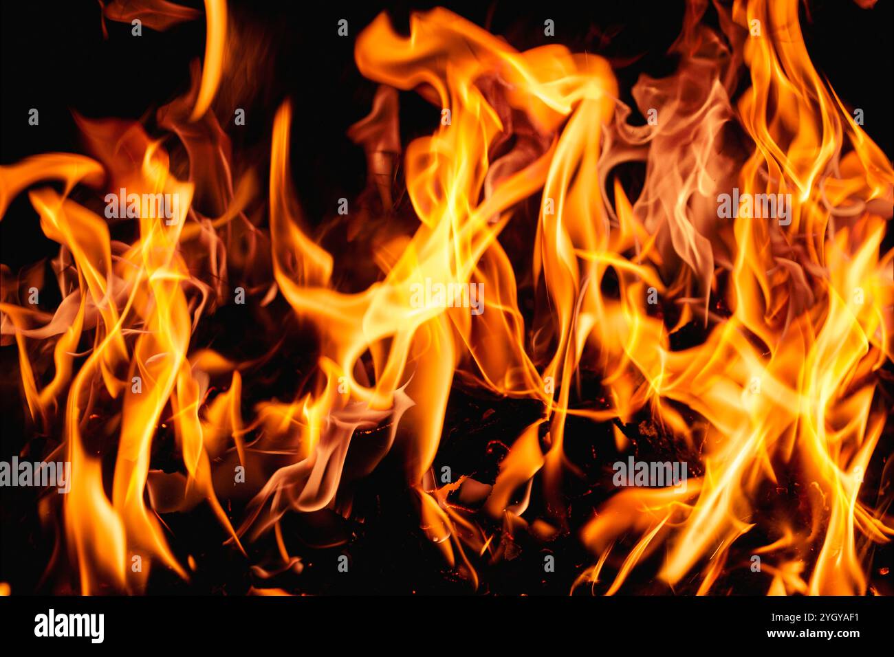 Fire flame background. Fire flames. Campfire texture. Flaming bonfire ...