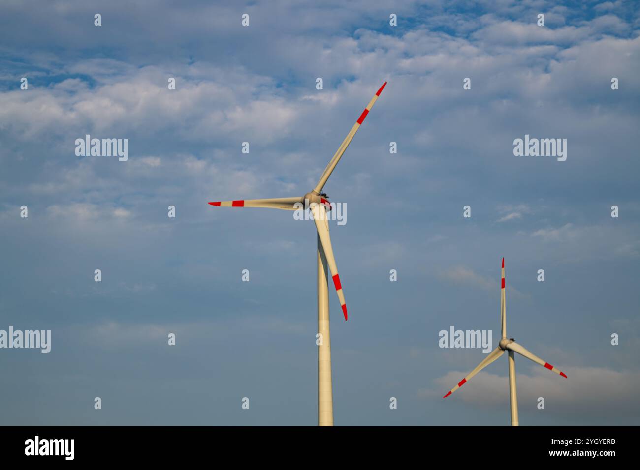 Wind turbines. Generating Electricity. Wind power technology. Wind ...