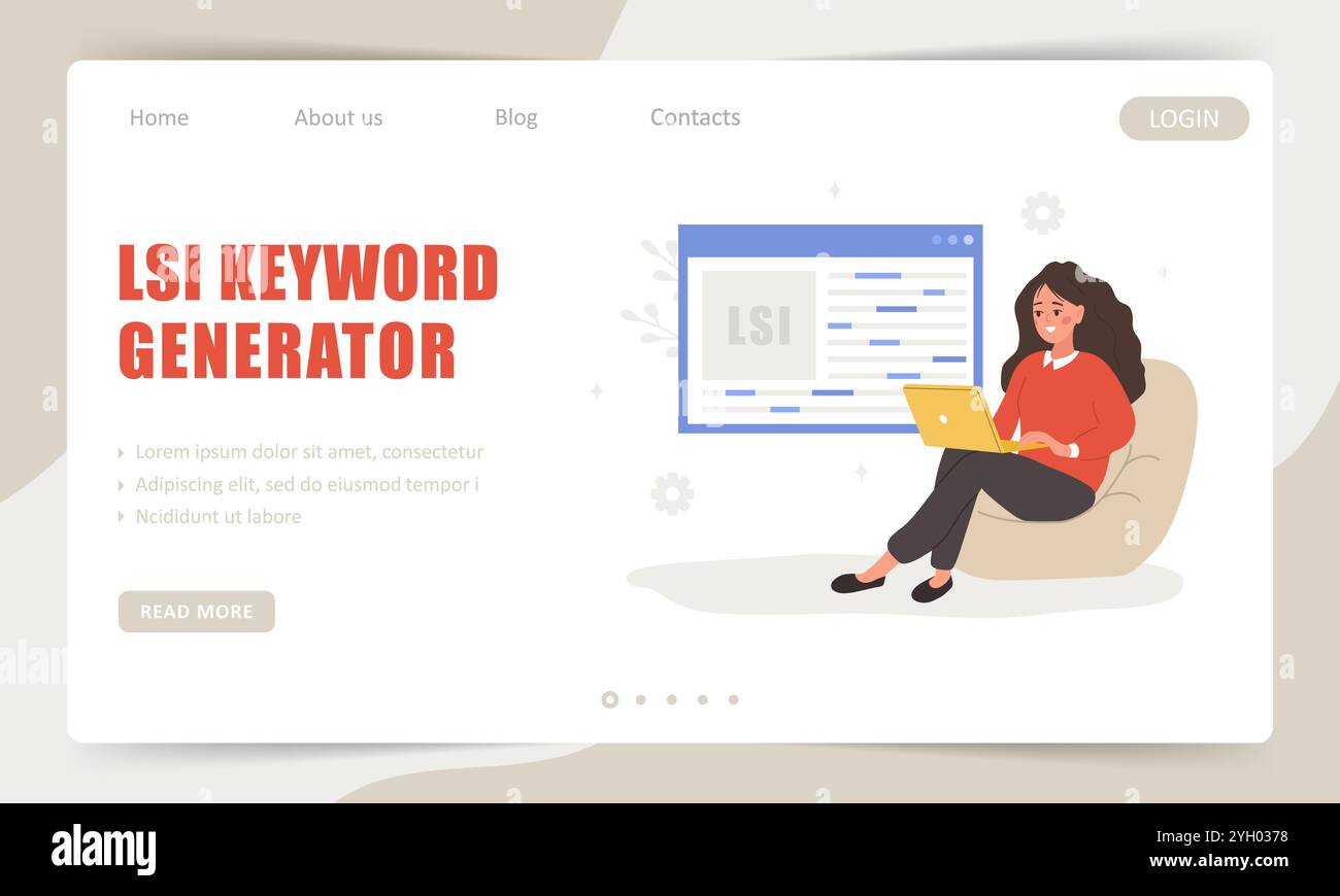 Lsi keyword generator. Landing page template. Key phrases generation ...