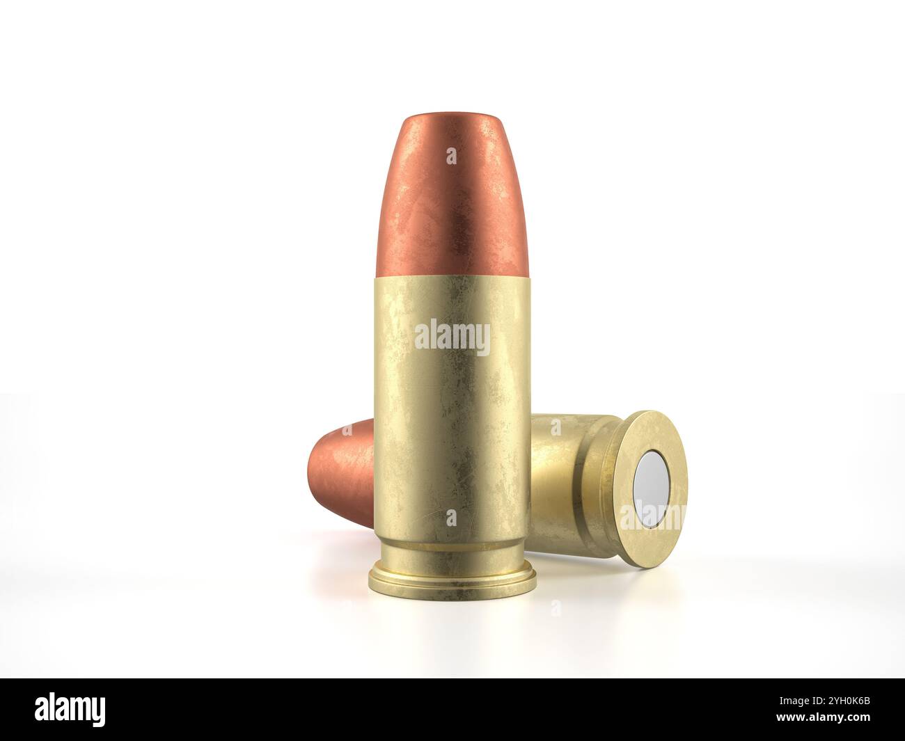 Bullets on a white background. 3d illustration Stock Photo - Alamy